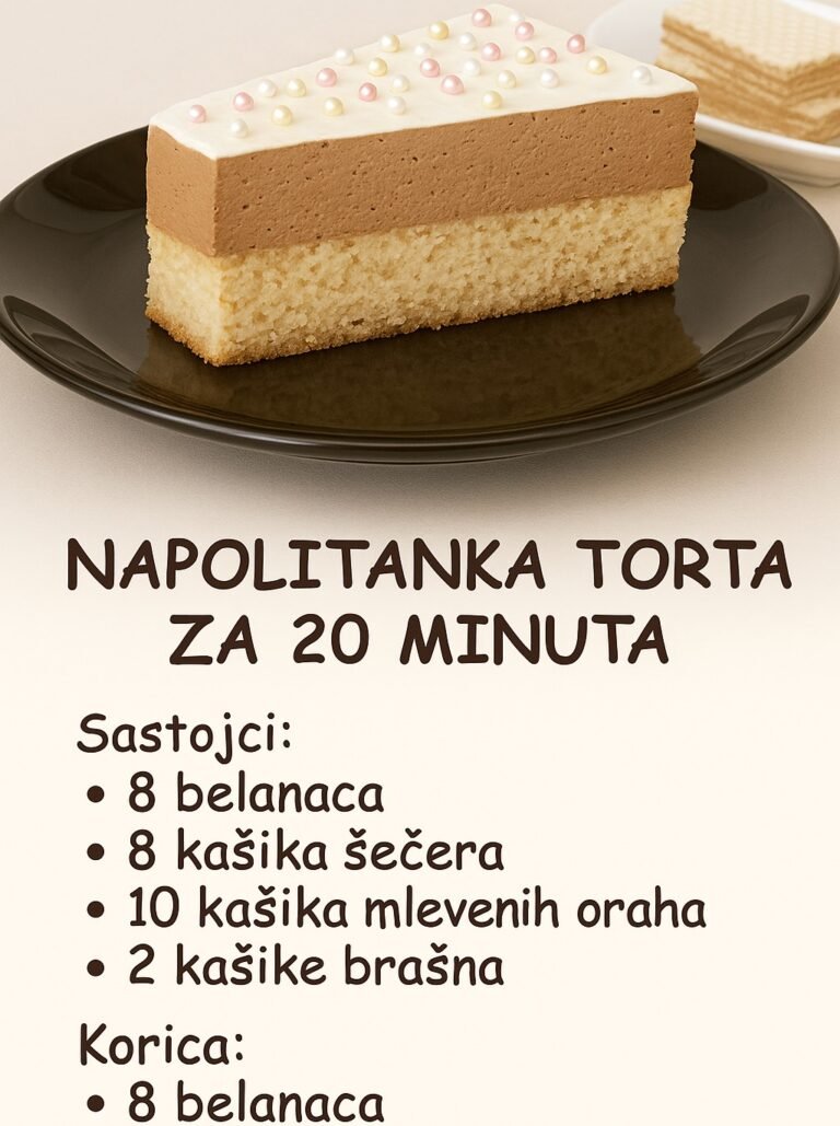 NAPOLITANKA TORTA ZA 20 MINUTA! BRZO I JEDNOSTAVNO! – Balkan Fit