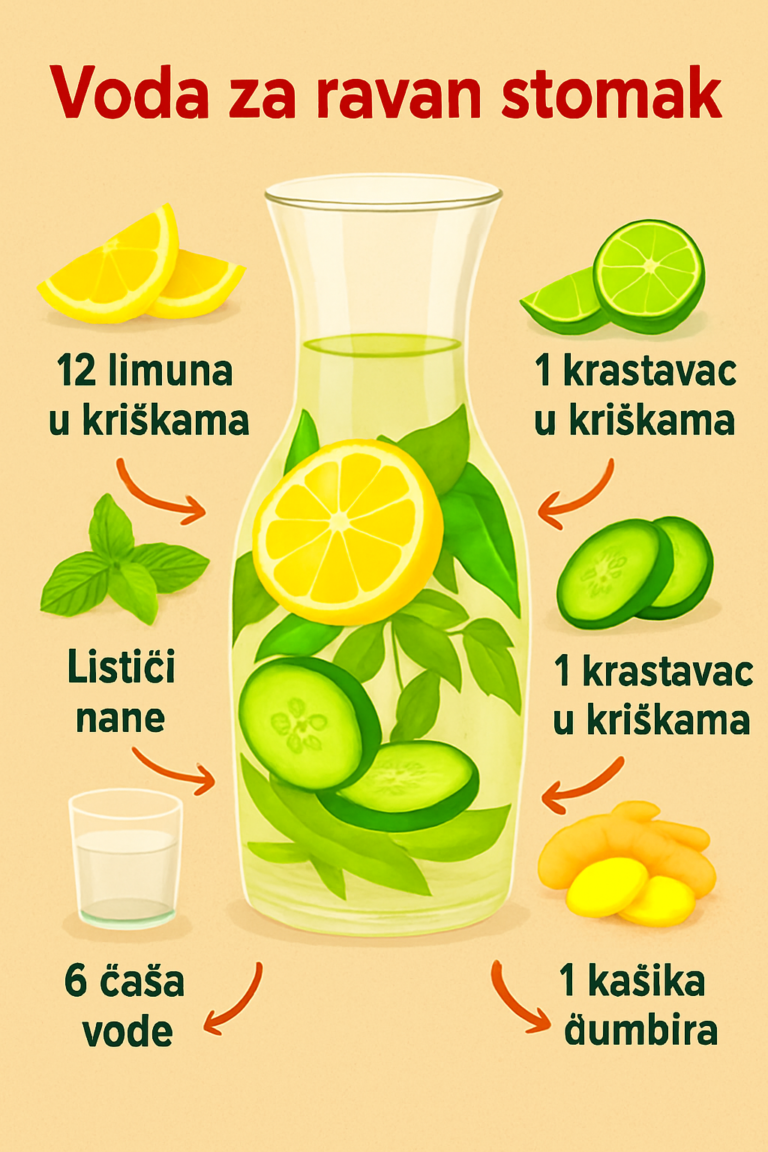 Voda Za Ravan Stomak: Jednostavan, Prirodan Način Za Gubitak Sala Na ...