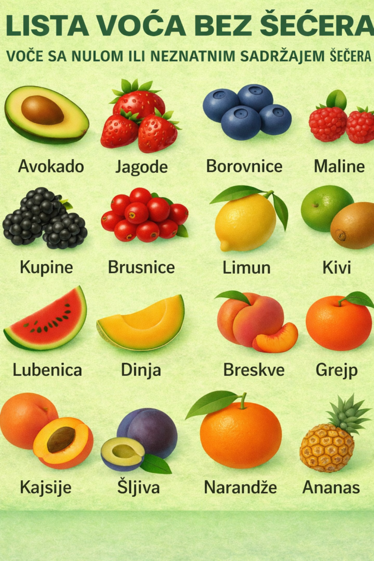 🥝 Lista voća s malo ili bez šećera – Zdravstvene prednosti koje biste ...