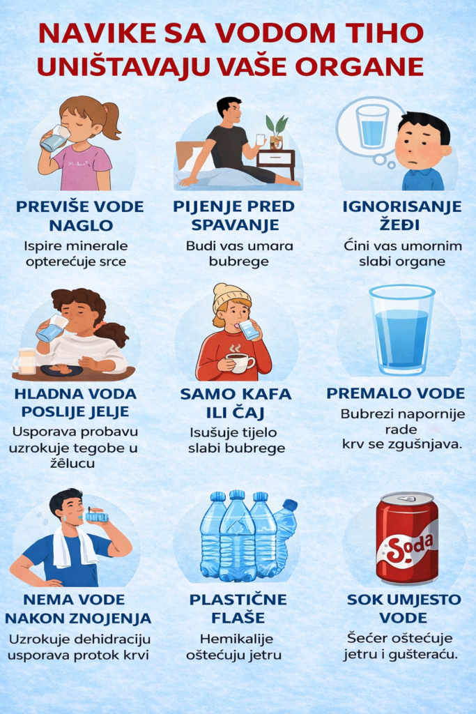 Pijenje vode pogrešno? 😱 Ove navike mogu oštetiti vaše bubrege i jetru ...